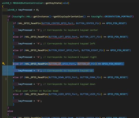 Solved Hardware Button With Touchgfx For Screen Transitio Stmicroelectronics Community