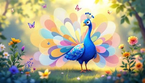 Free Magical Peacock Garden Image Download At Stockcake