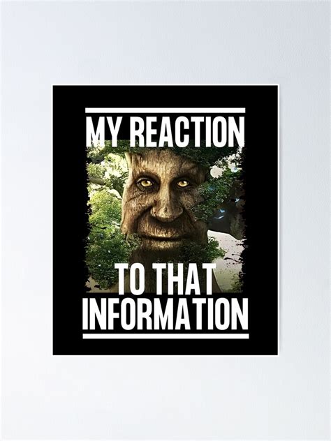 Wise Mystical Tree Face My Reaction To That Information Old Mythical