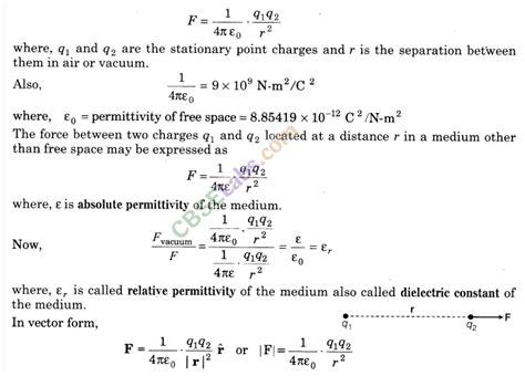 Electric Charges And Fields Class 12 Notes Chapter 1 Learn Cbse