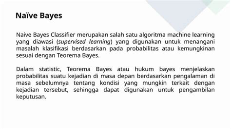 Ppt Data Mining Pertemuan 7 Klasifikasi Naive Bayes Naive Bayespptx
