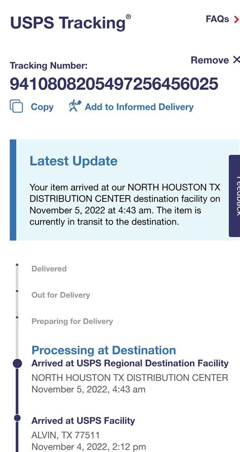 Processing At Destination What Does This Mean I Never Seen One Before R Usps Complaints