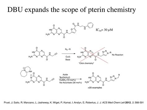 Ppt New Pterin Chemistry For The Development Of Small Molecule