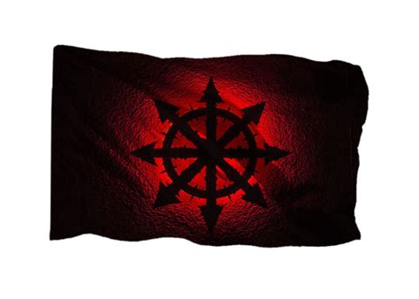 Флаг Звезда Хаоса Вархаммер Warhammer 40000 70х105 см на сетке для ...