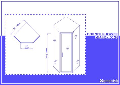 What Are The Corner Shower Dimensions Homenish