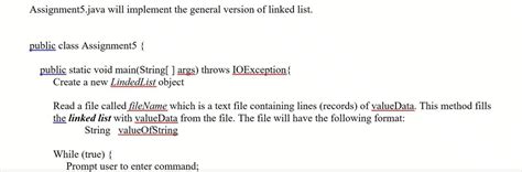 Solved Assignment5 Java Will Implement The General Version Chegg