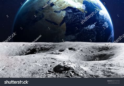 Earths Moon Surface