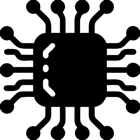 Microchip Circuit For Technology And Electronics Design 54064579 Vector