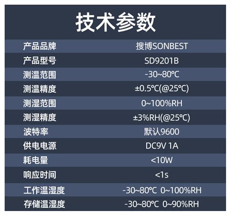 搜博sd9201温湿度计温湿度传感器