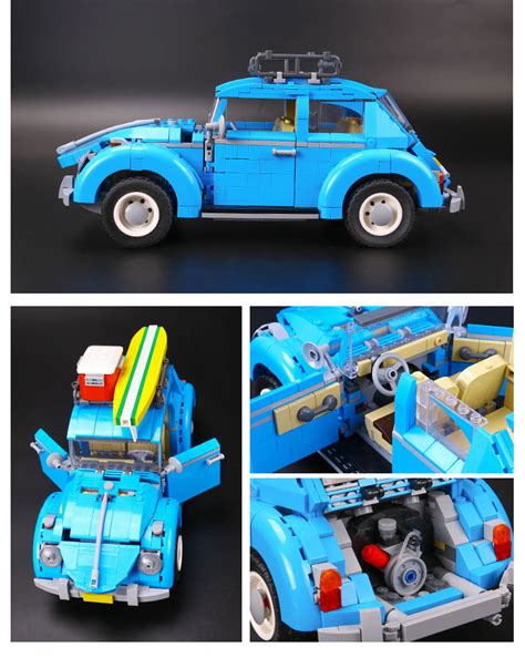 Custom Volkswagen Beetle Vehicles Compatible Building Bricks Set 1193