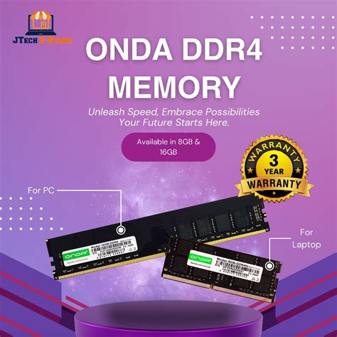 Onda High Performance Ddr4 Memory 8gb 16gb Ram Pc Desktop Laptop Gaming