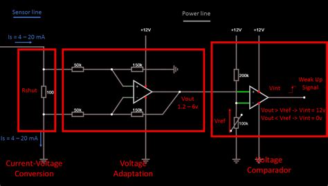 Ina250 Q1 Current Sensing Circuit With Threshold To Wake Up Mcu Amplifiers Forum Amplifiers