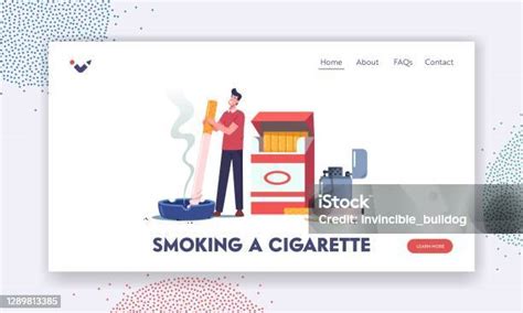 Kebiasaan Tidak Sehat Merokok Nikotin Tembakau Kecanduan Halaman Arahan