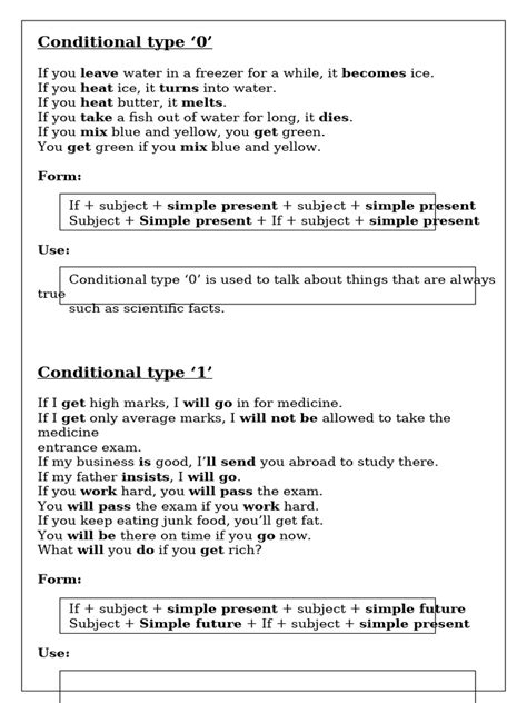 Conditional Type 0 1 Pdf