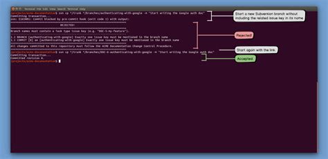 better commit policy for jira git subversion and more version