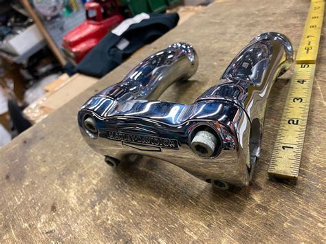 Chrome 5 Tall Risers Street Bob Dyna Softail Nostalgia Chopper Harley Cyclewarehouse Online