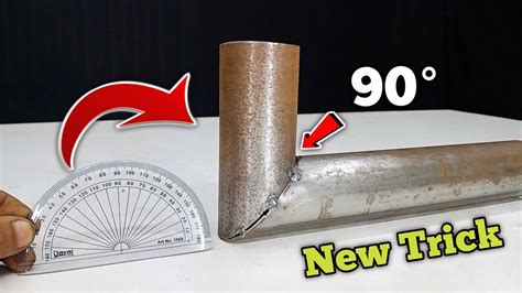 How To Joint A Round Pipe At 90 Degree Angle Youtube