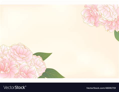 Spring Flowers And Plants Light Pink Gradient Vector Image
