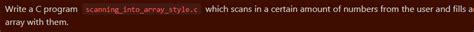 Solved Write A C Program Scanningintoarraystylec Which