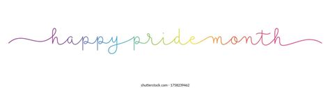 Pride Lgbt Line Script Cursive 2024 Stock Vector Royalty Free