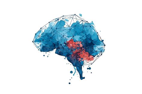 ai neural network visualization abstract isolated stock vector illustration of science vector