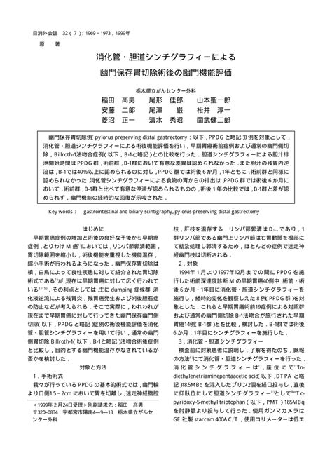 Pdf Evaluation Of The Pylorusfunction After Pylorus Preserving Distal Gastrectomy By The
