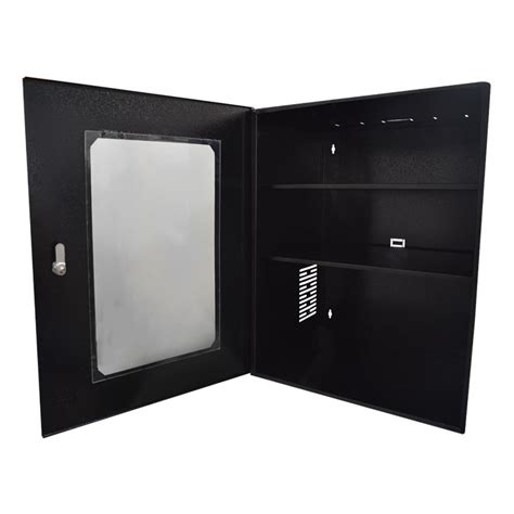 Mini Rack 12u X 400mm Economic Plus Com Bandejas Fixas Acrílico Max Eletron