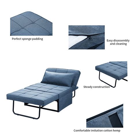Ainfox Convertible Sofa Bed 4 In 1 Multi Function Folding Modern