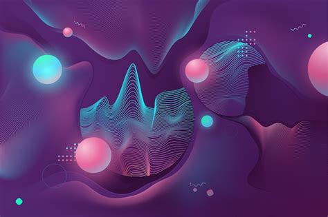 그라데이션 추상 와이어 프레임 배경 무료 벡터