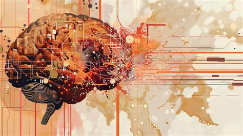 premium photo an abstract representation of a brain made from circuits and digital nodes