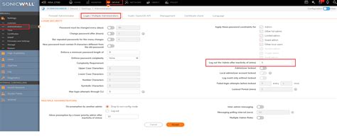 How To Increase Default Administrator User Logout Inactivity Timeout Period