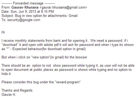 Security Bug In Gmail