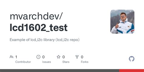 GitHub Mvarchdev Lcd Test Example Of Lcd I C Library Lcd I C Repo