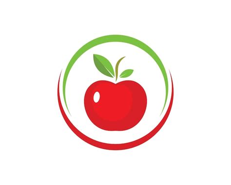 애플 로고 아이콘 벡터 일러스트 디자인 프리미엄 벡터