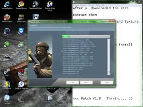 How To Install Counter Strike Source Included Patches And Texture Youtube