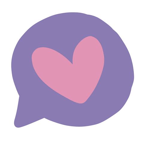 Cute Purple Heart 28079280 Png
