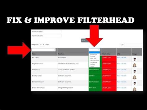 Webapp Apps Script Datatables Part Filterhead Fix And