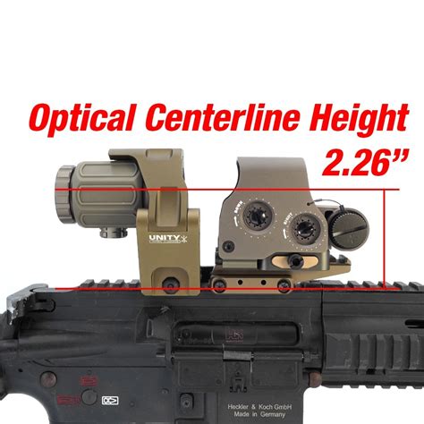 Specprecision G X Magnifier With Omni Ftc Mount At Optical Centerline Height Fde Color