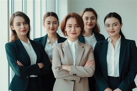 Premium AI Image A Group Of Business Executive Women Confident