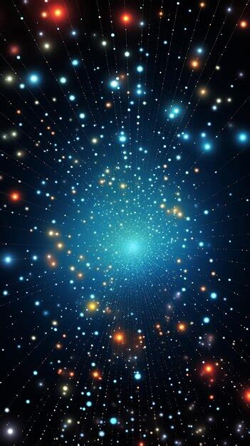 Premium Photo The Line Rotation Of Point Line Particles Has A