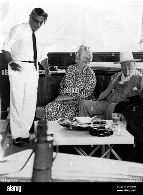 Wealthy Greek Shipowner Aristotle Onassis Entertains Sir Winston
