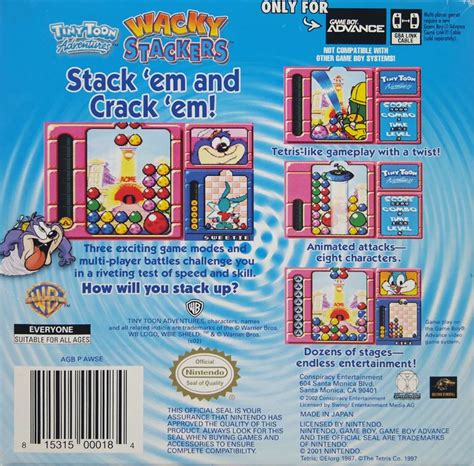 Tiny Toon Adventures Wacky Stackers Images Launchbox Games Database