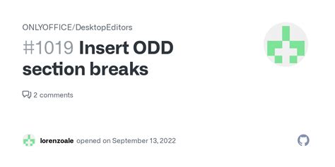Insert Odd Section Breaks · Issue 1019 · Onlyofficedesktopeditors · Github