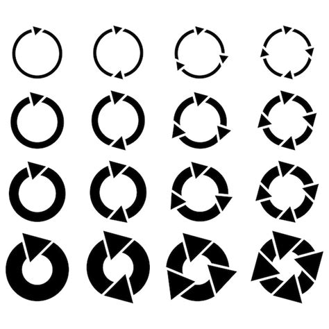 Colección De Vectores De Flecha Icono De Flecha Simple Símbolo De Botón