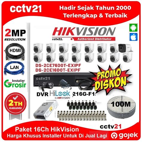 Jual Paket Camera HIKVISION MP DVR HILOOK Kabel M Harga Khusus Jual Lagi Promo Cctv