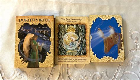 Angel Therapy Oracle Cards Doreen Virtue Handbag Travel Size This