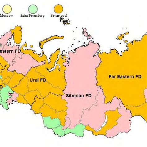 Rf Regions Distributed Into Clusters As Per Sanitary Epidemiological Download Scientific