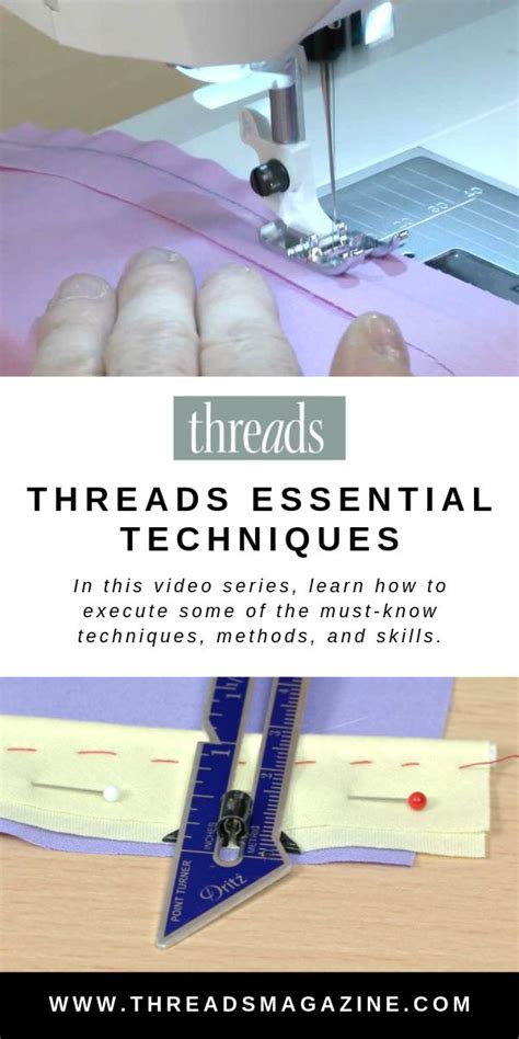 Threads Essential Techniques Threads Threads Magazine Sewing