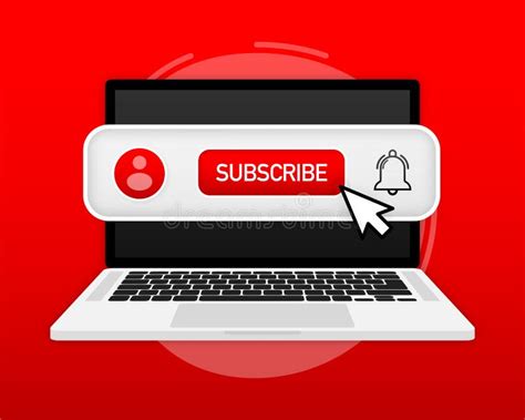 Subscribe Now For Our Newsletter Subscribe Button Template Stock