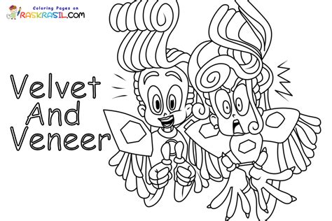 Velvet And Veneer Coloring Pages